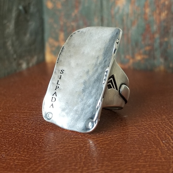Silpada | Jewelry | Silpada Sterling Silver Logo Ring | Poshmark